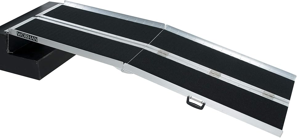 2.15m Mobility Scooter Wheelchair Ramp Increased Grip Feature 7ft ...