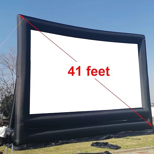 Outdoor Rear Projection Screen VEVOR Inflatable Movie Screen, 16 FT