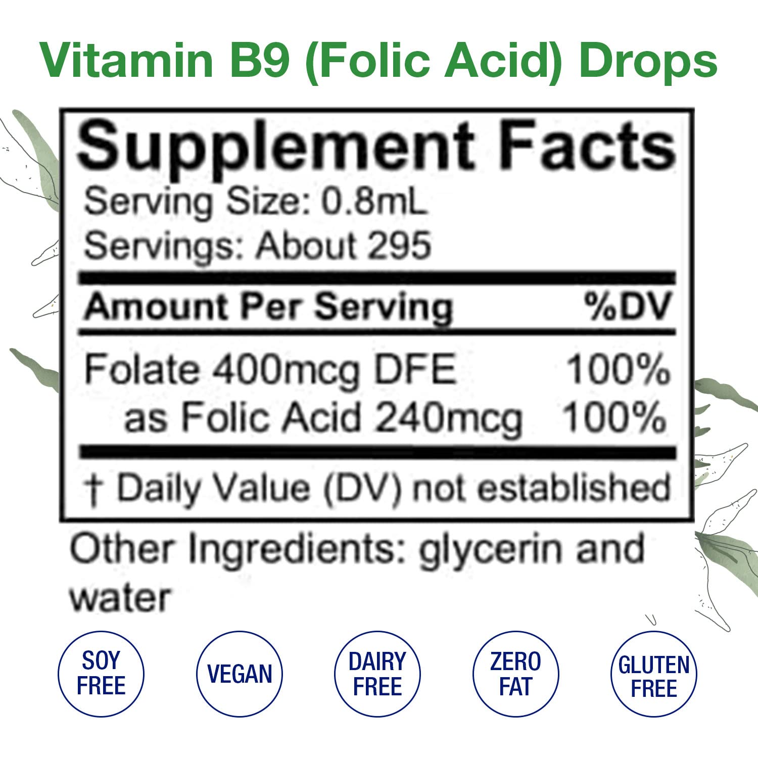 Mua HoneyCombs Vitamin B9 Liquid Drops - High Potency Liquid Vitamin B9 ...