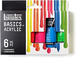 Liquitex BASICS 6 Tube Acrylic Paint Set, 22ml, Fluorescent : Amazon.ca ...