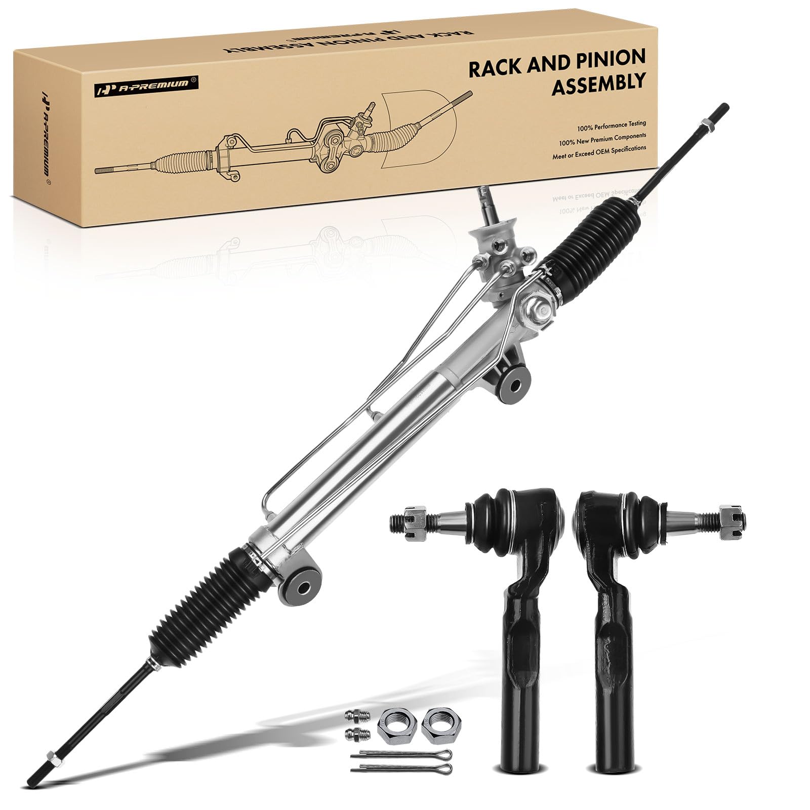 A-Premium - 3PCS Hydraulic Power Steering Rack and Pinion Compatible ...