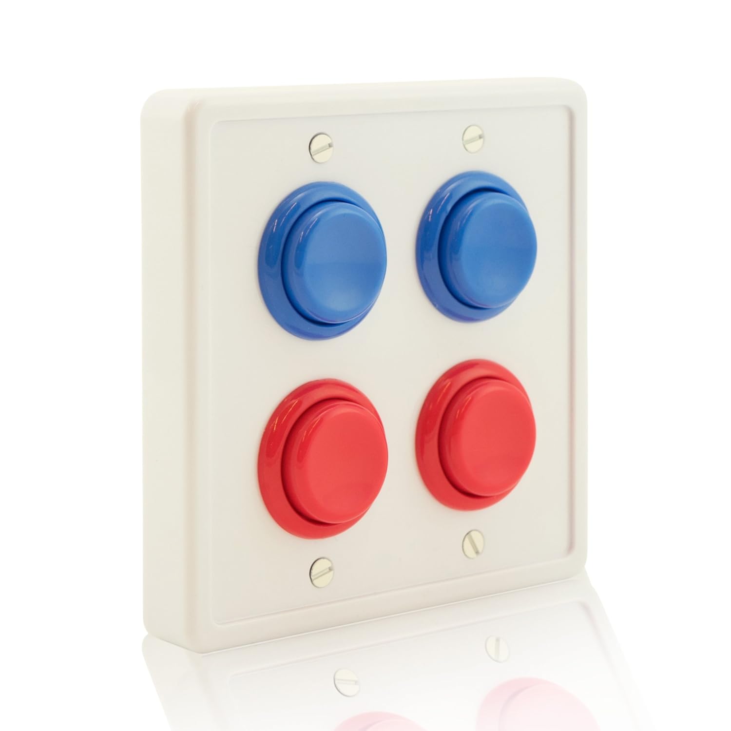 Amazon.com: Arcade Light Switch Plate Cover, (White/Red Red,Blue Blue ...