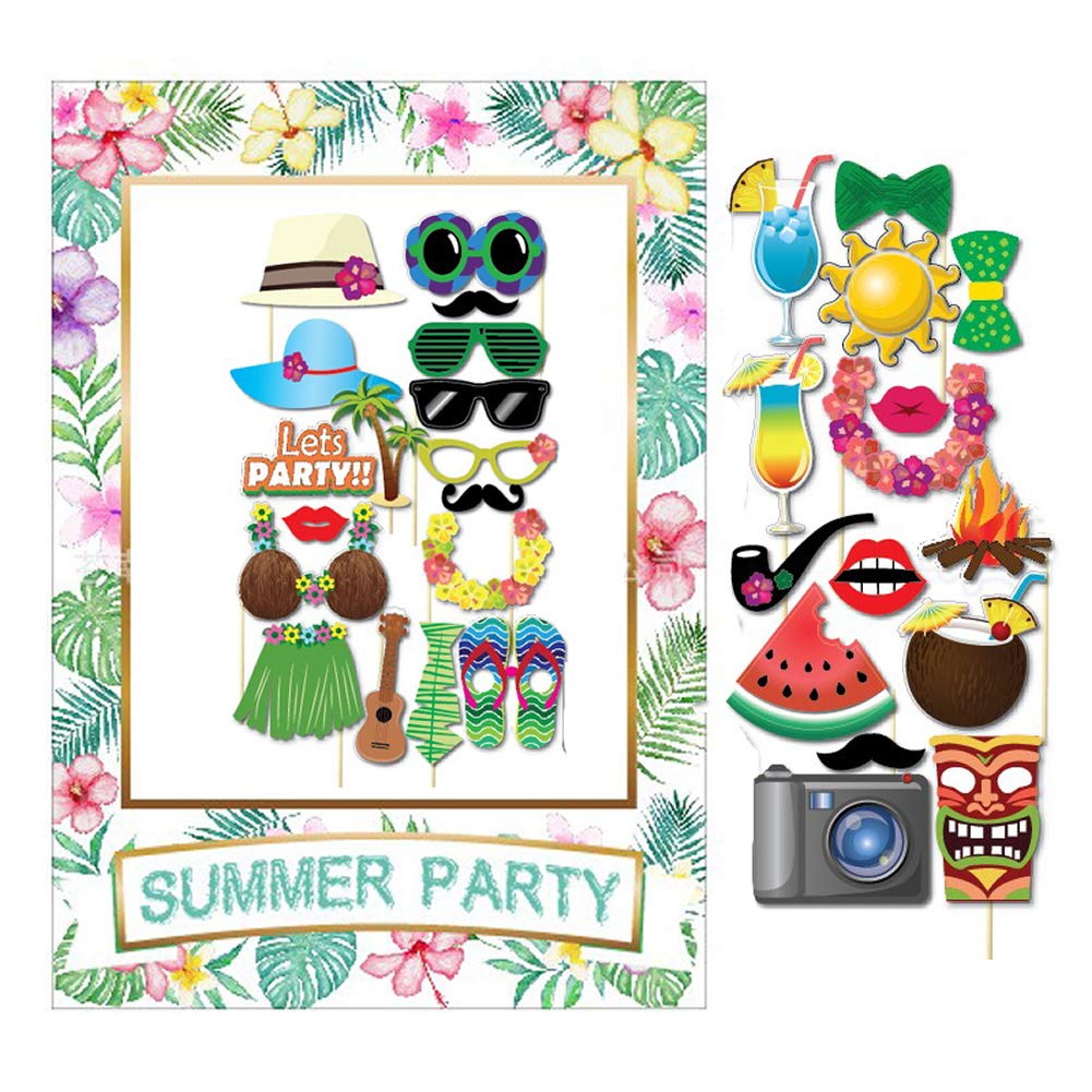 Buy Dusenly Hawaii Party Photo Frame Props Picture Frame Selfie Props ...