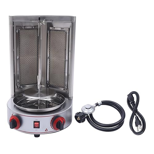 Shawarma Grill Machine Countertop Vertical Rotating Rotisserie Shawarma ...