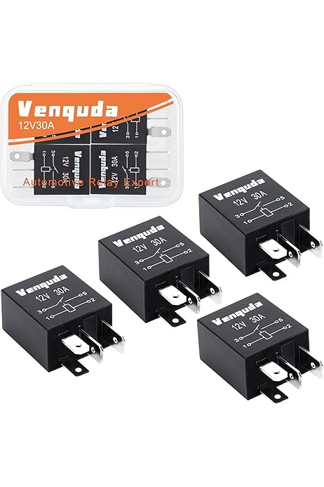 Car Electrical Connectors 10 Set Relay Connector Kit - 5 Pin Relay Wire ...