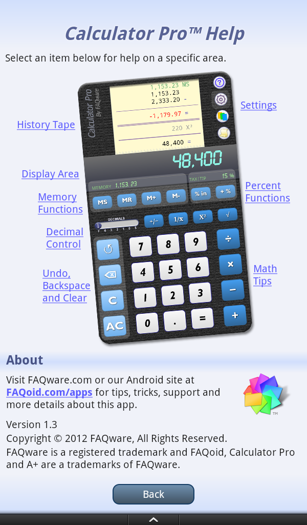 Calculator with Undo & History (Ad Free):Amazon.com:Appstore for Android