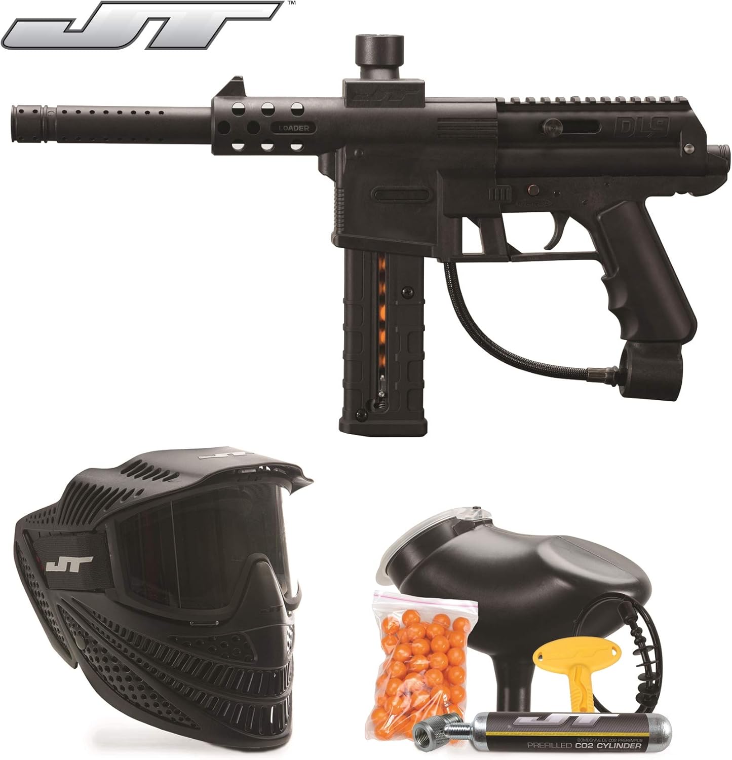 Amazon.com : JT DL9 RTP .68Cal Paintball Kit Includes Raptor Goggle ...