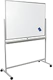 Luxor Mobile Double Sided 72" W x 40" H Reversible Dry-Erase Adjustable ...