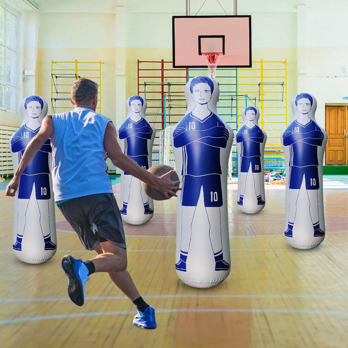 Inflatable Soccer Dummy Goalkeepr Air Mannequin Free Kick Defender Wall ...