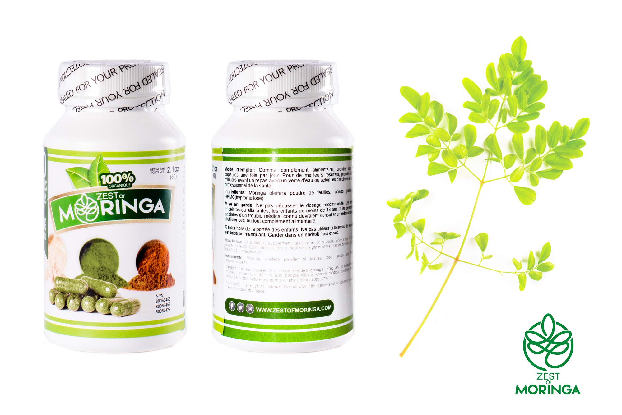Mua Moringa Oleifera Capsule Supplement | 100 Capsules - 500MG Made ...