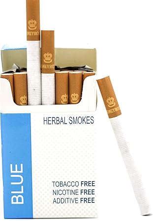 Amazon.com: Honeyrose Blue - Tobacco & Nicotine Free Herbal Cigarettes ...