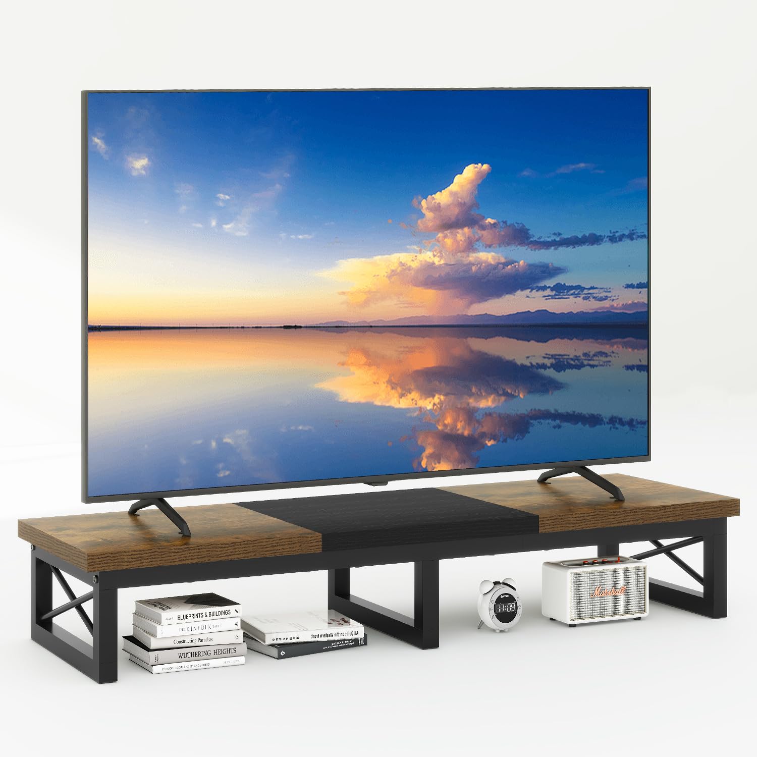 IBUYKE 45" Large TV Riser for 32-60 inch TV,Tabletop Short TV Stand ...