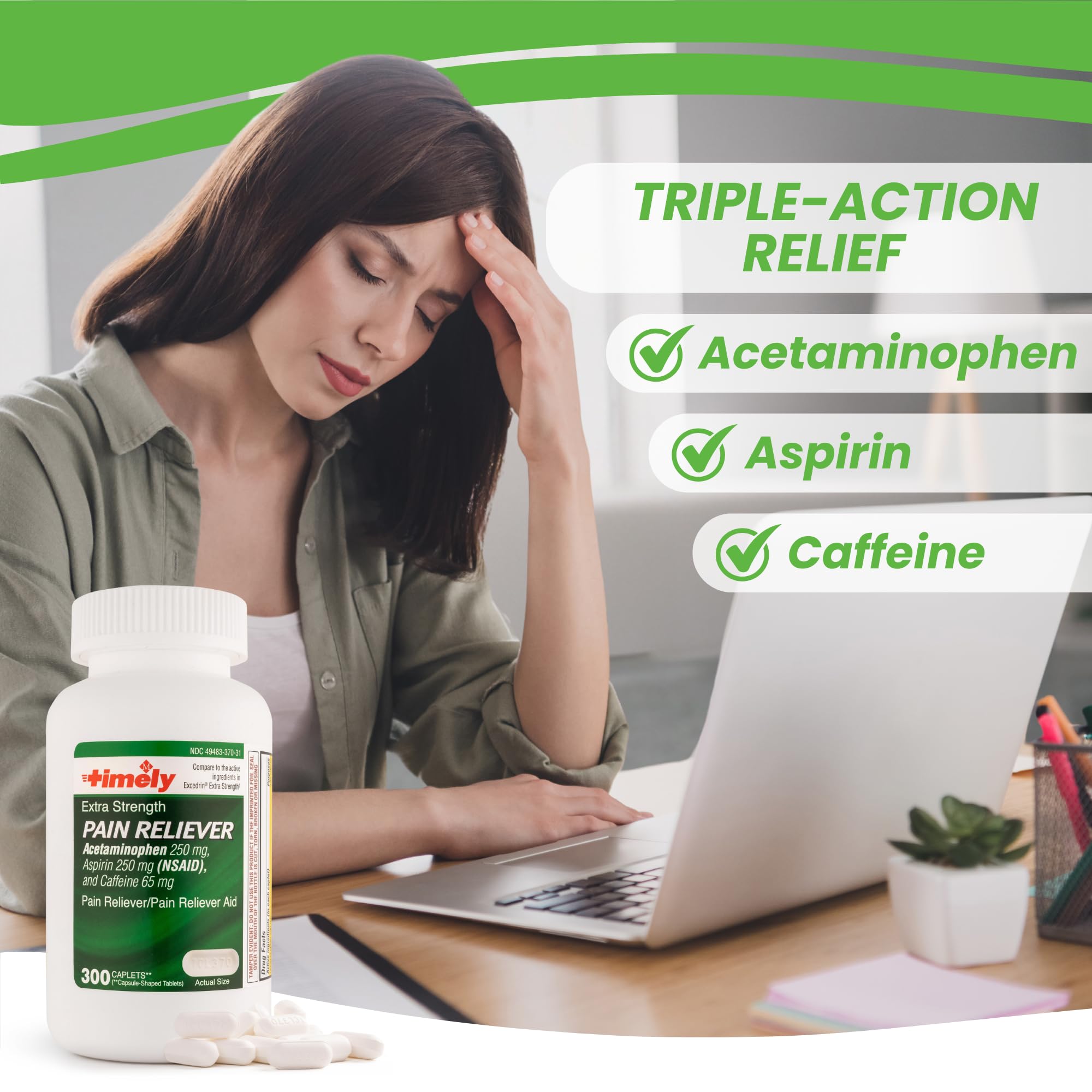 Mua TIME-CAP LABS, INC. Timely Extra Strength Headache Relief ...