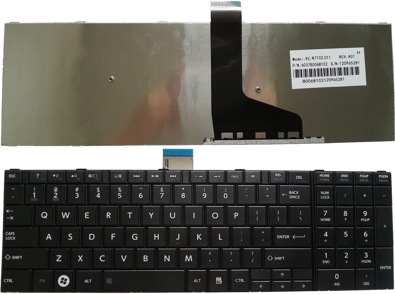 Amazon.com: New Laptop Keyboard Replacement for Toshiba Satellite ...