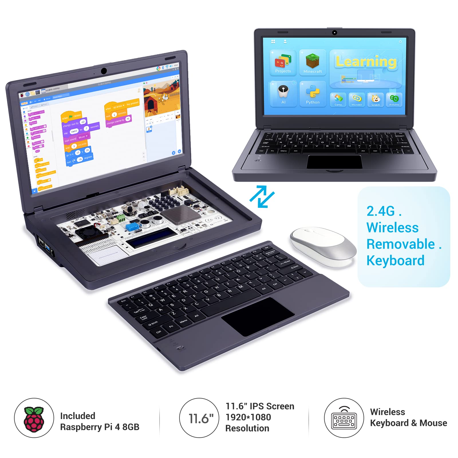 Mua ELECROW Raspberry Pi 4 8GB Starter Kit, Raspberry Pi 4 Model B ...