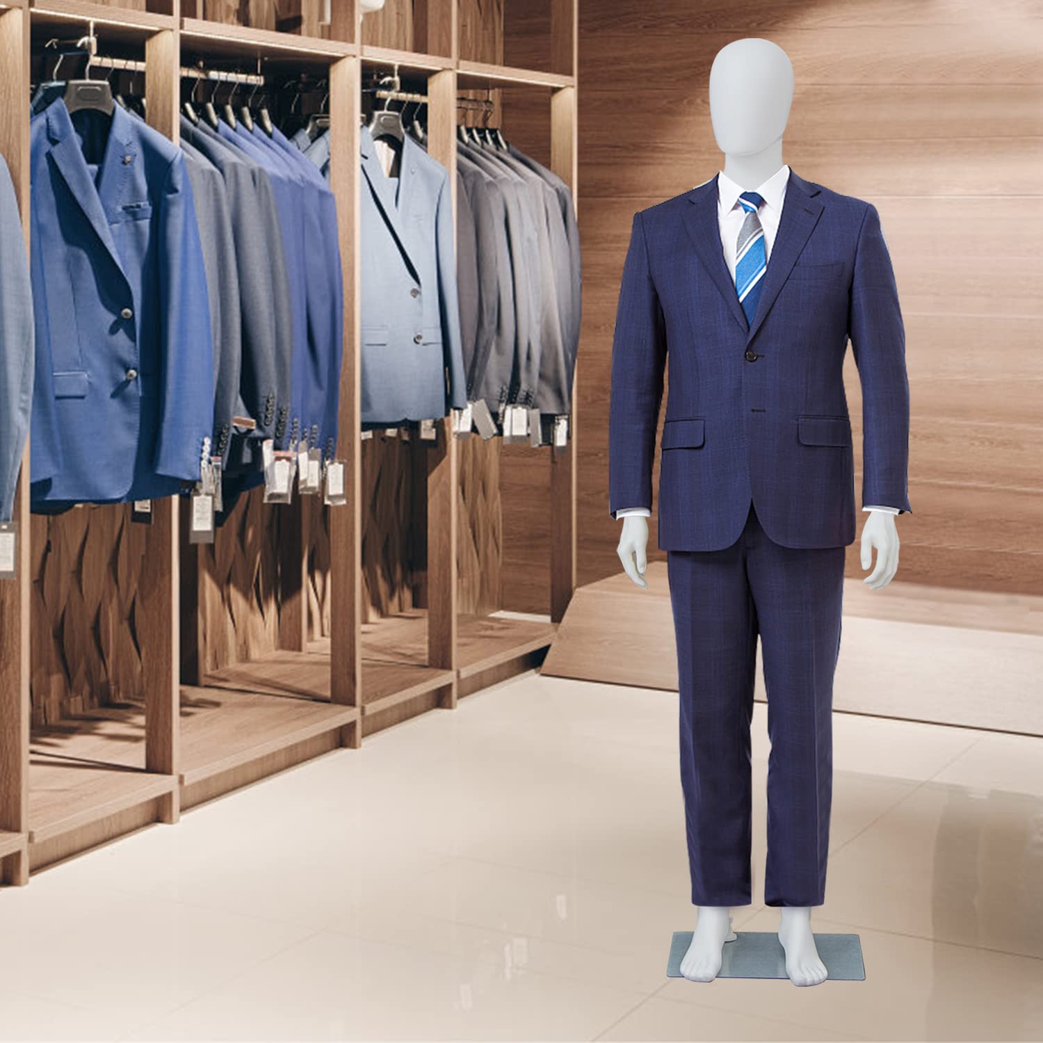 Mua 6Ft Male Mannequin Dress Form Display - Manikin Torso Stand ...