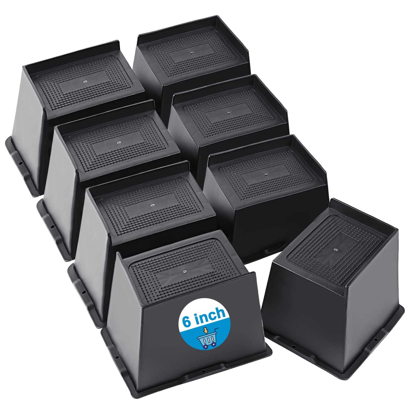 EGTTGIN Bed Risers 2 inch, 3 inch, 4 inch, 5 inch, 6 inch Heavy Duty ...