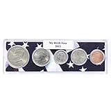2016-5 Coin Birth Year Set in American Flag Holder Uncirculated at ...