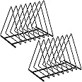 Amazon.com: Fun storage 2 Pack Triangle Desk File Organizer, 7 Slots ...