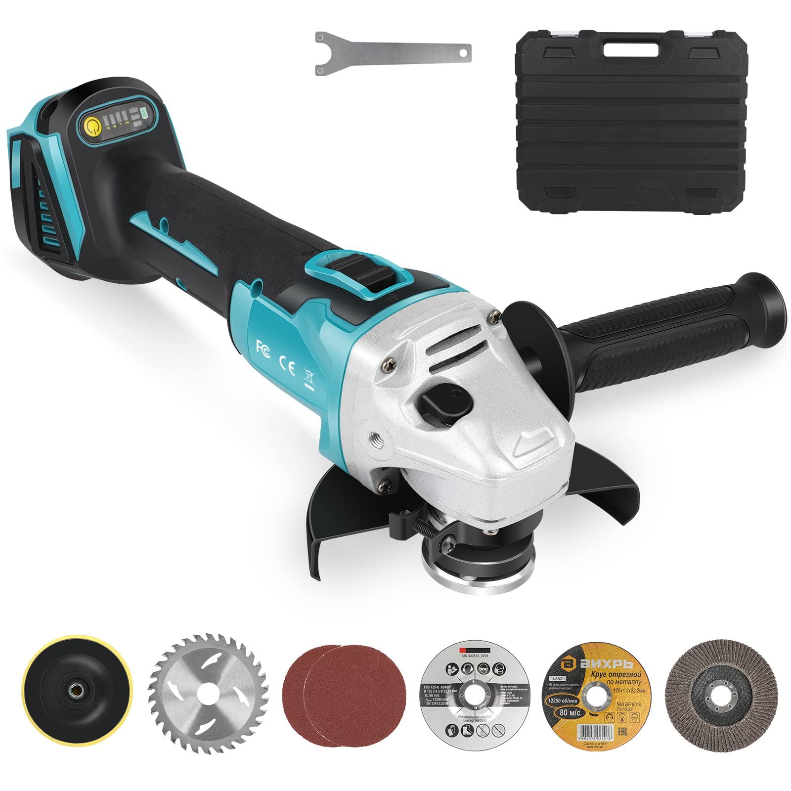 Brushless Cordless Angle Grinder Powered Tool Kit--- Battery Not ...