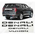 Amazon.com: 4Pc Set Denali Yukon Emblems Fender Door Rear Tailgate ...