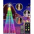 Amazon.com: 8FT Outdoor Christmas Tree Decorations Smart App Control ...