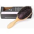 Amazon.com : Controlled Chaos Boar Bristle Hair Brush–Wooden Bamboo ...