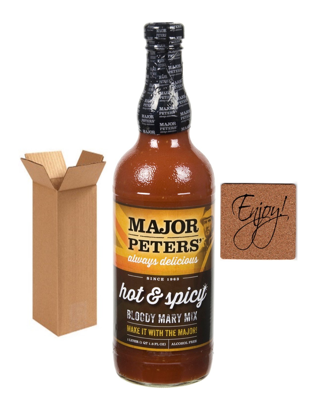 Amazon.com : Major Peters' The Works Bloody Mary Mix - 1 Liter ...