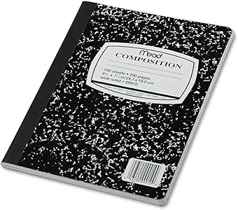 Amazon.com : Wireless Composition Book, Wide/Margin Rule, 9-3/4 x 7-1/2 ...