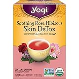 Amazon.com : Yogi Tea - Soothing Rose Hibiscus Skin DeTox (6 Pack ...