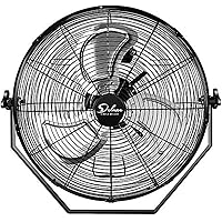 Amazon.com: Simple Deluxe 18 Inch Industrial Wall Mount Fan, 3 Speed ...