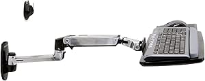 Amazon.com: Ergotron – LX Keyboard Arm, Wall Mount Adjustable Keyboard ...