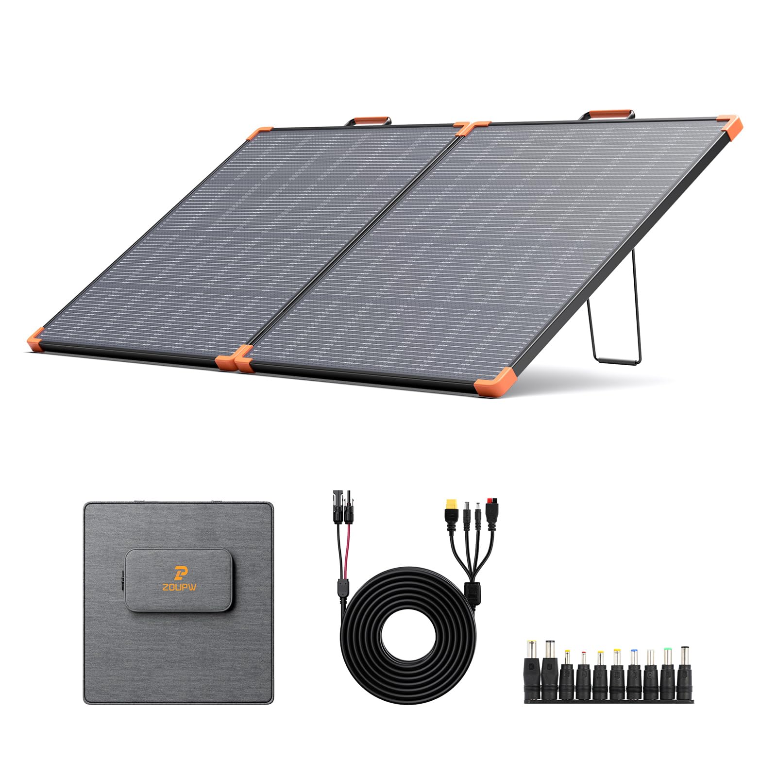 ZOUPW N-Type 16BB 180W Portable Solar Panel,Camping Essentials,Foldable ...