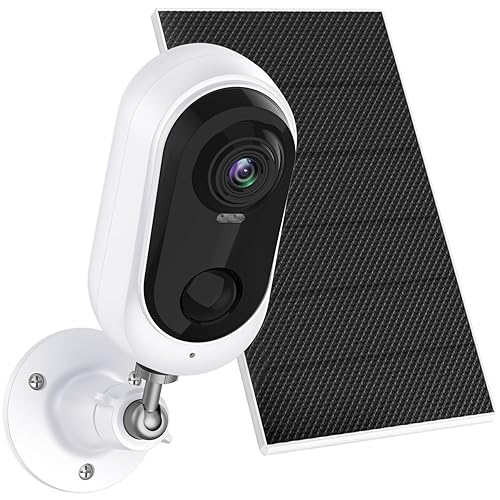 Solar Camera Outdoor Wireless: 2K WiFi Battery Powered Security Cameras ...