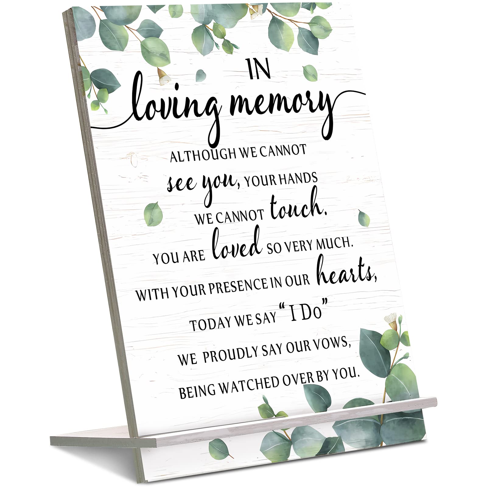 Chunful in Loving Memory Wedding Sign Acrylic Memorial Table Sign for ...