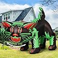 Amazon.com: GOOSH 7 FT Halloween Inflatables Cat Outdoor Decorations ...
