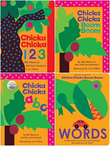 Chicka Chicka Series 4-Book Collection Set - Chicka Chicka 1, 2, 3 ...