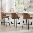 Amazon.com: Watson & Whitely Counter Height Bar Stools Set of 3, 360 ...