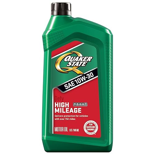 Quaker State High Mileage 10W-30 Synthetic Blend Motor Oil (1-Quart ...
