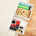 Amazon.com : 2 Pieces Desk Pencil Drawer Organizer Self-Adhesive Drawer ...