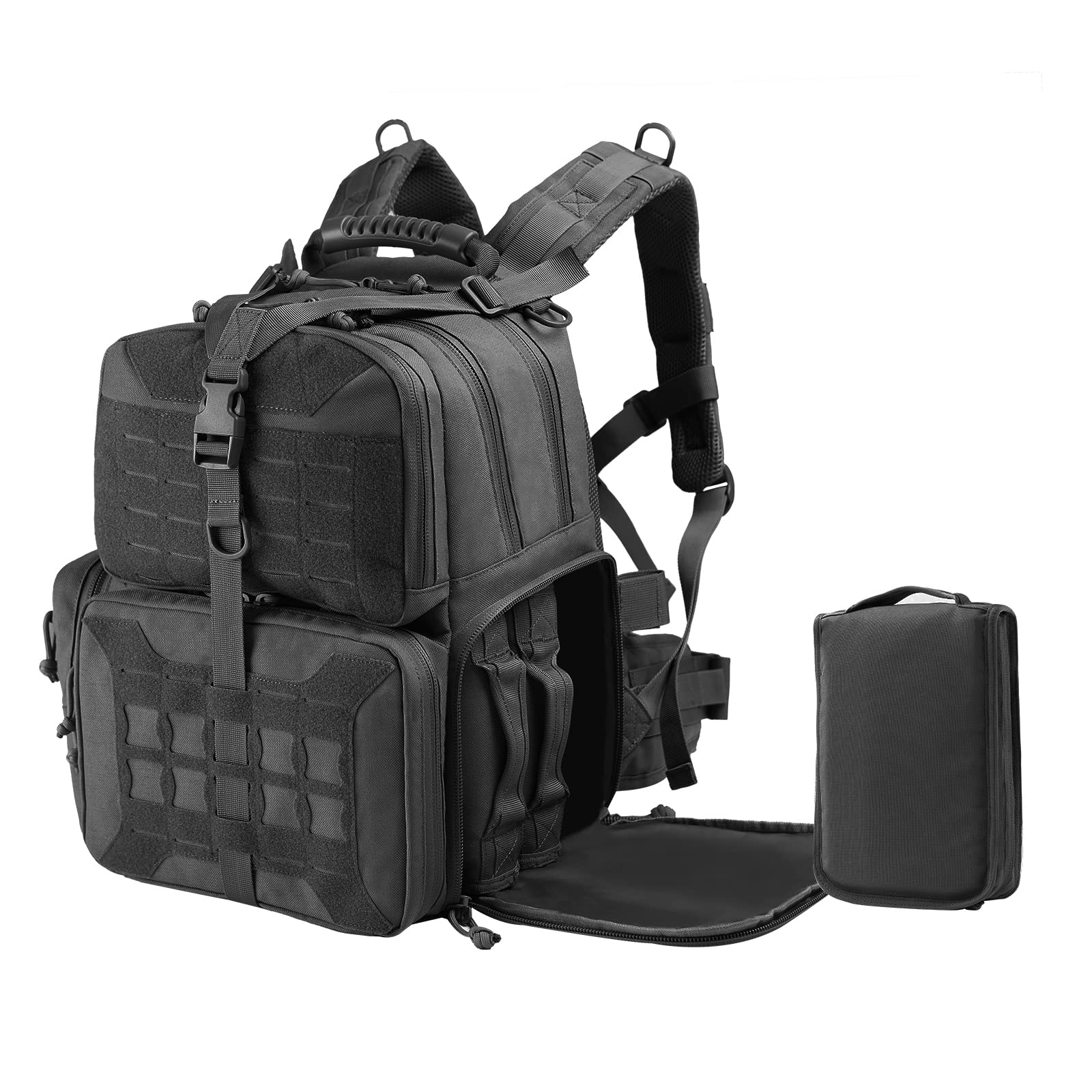 VOTAGOO Tactical Range Backpack, Gun Bag for Handguns and Ammo, 3 ...