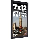 Amazon.com - 7x13 Frame White Real Wood Picture Frame Width 0.75 Inches ...