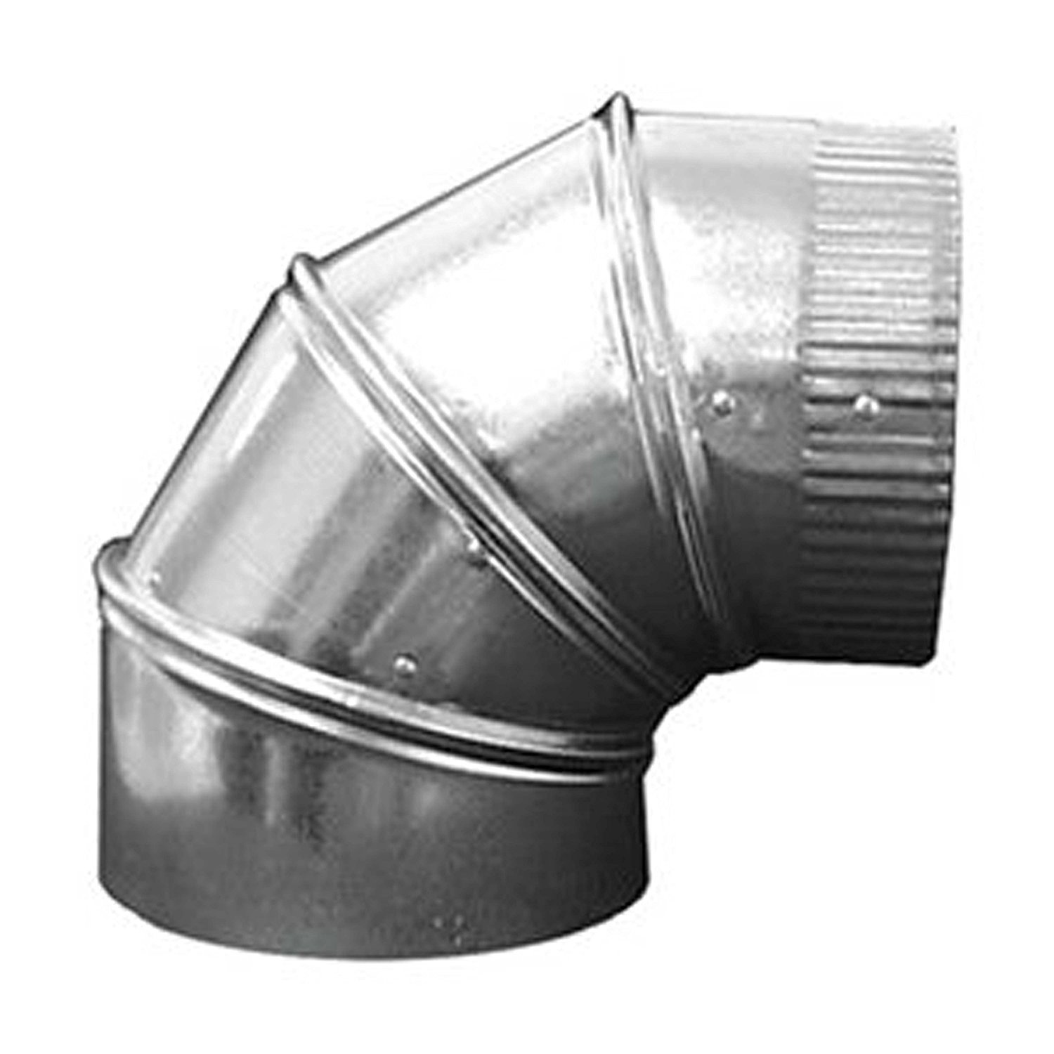 6 Inch 90 Degree HVAC Elbow Duct Galvanized 26 Gauge Adjustable Sheet