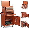 Goplus Tool Chest, 5 Drawers Rolling Tool Cabinet with Detachable Top ...