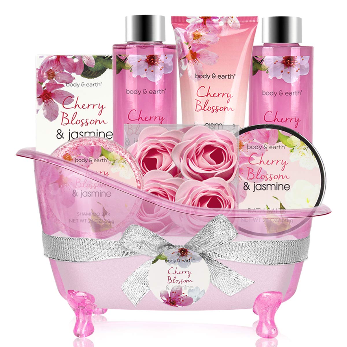 Gift Basket For Women Spa Gift Baskets Body Earth 8 Pcs Women Bath Sets