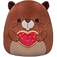Amazon.com: Squishmallows Original 8-Inch Chip Brown Beaver Holding ...