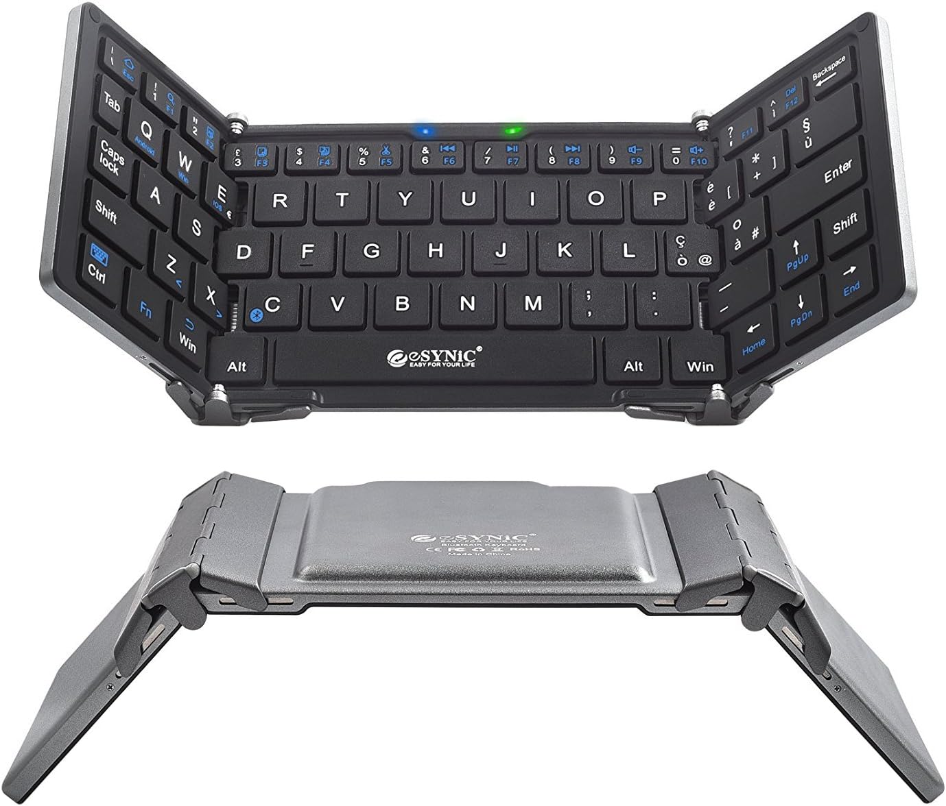 ESynic - Clavier italien Qwerty bluetooth 3.0/sans fil pliable ...