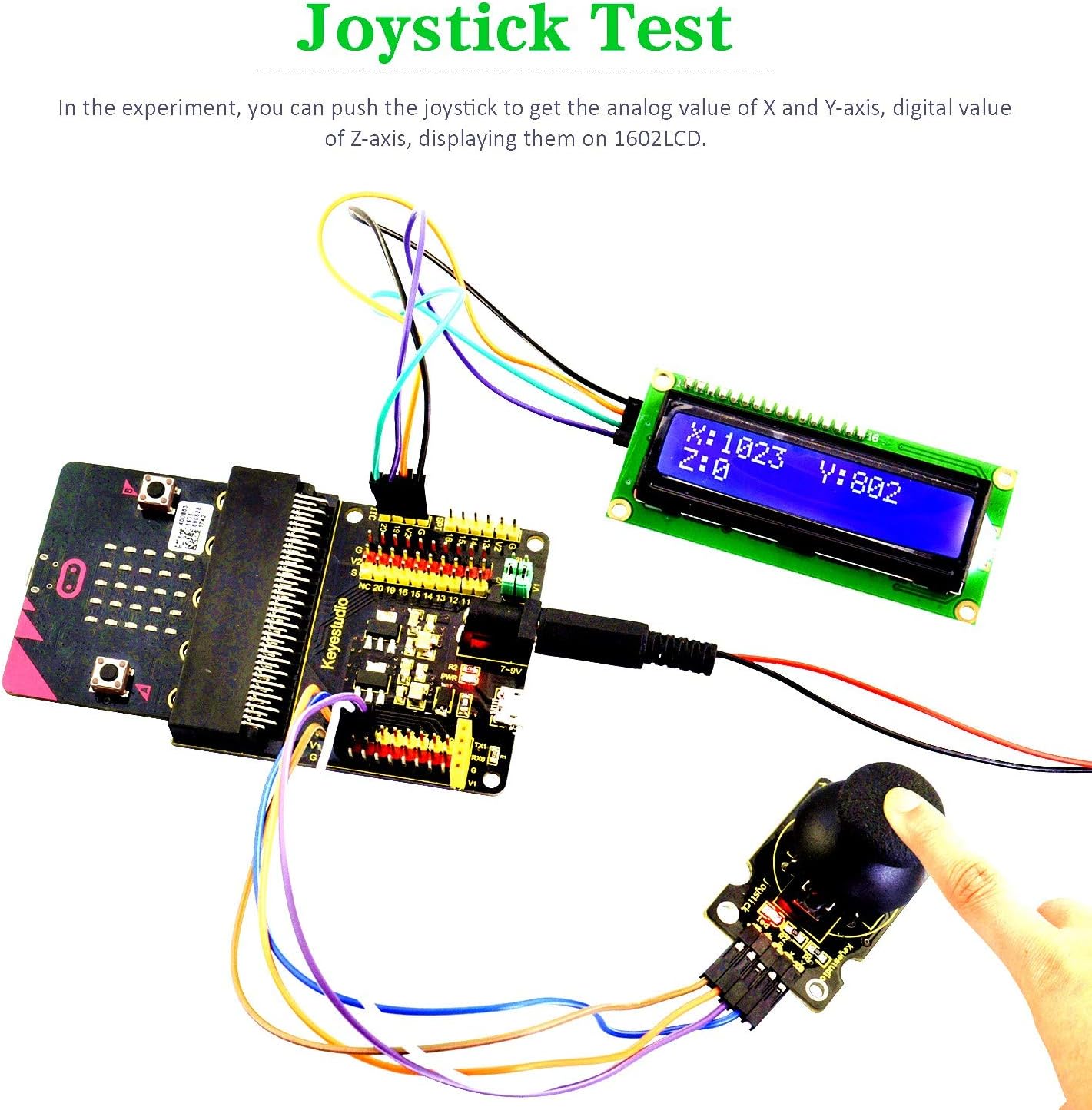 KEYESTUDIO BBC Micro:bit 37 in 1 Sensor Module Kit w/ 1.5V Microbit ...