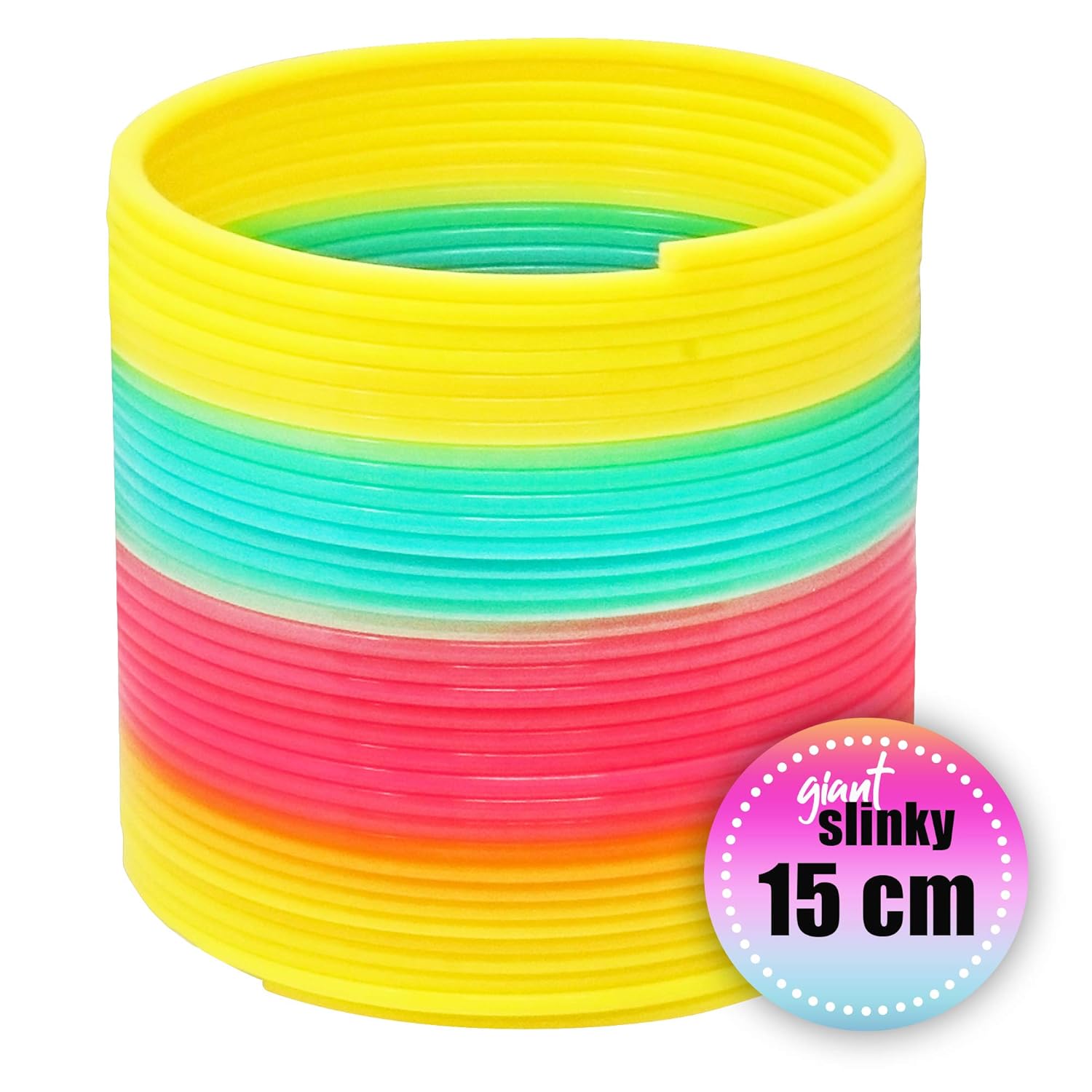 The Twiddlers 1 Giant Rainbow Magic Slinky Spring Toy for Children - 15 ...