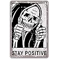 Amazon.com: Vintage Stay Positive Metal Tin Sign Gothic Home Decor ...